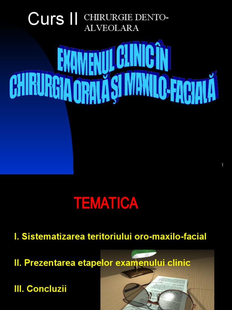 Examen Clinic Chirurgie Orala | PDF