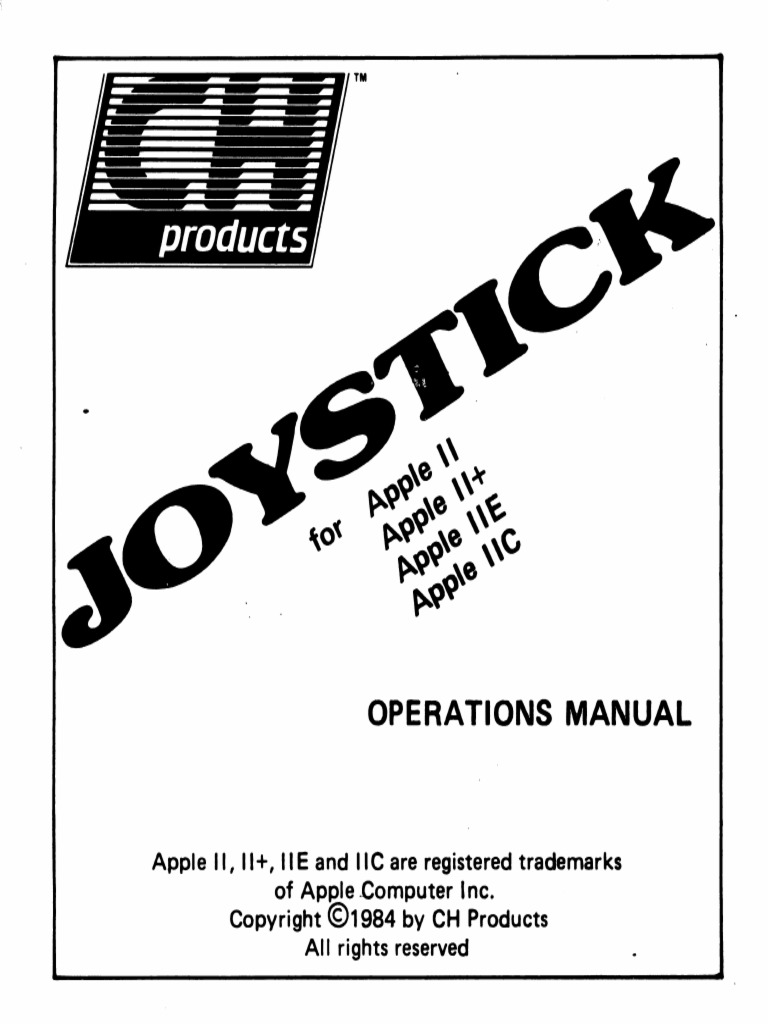 CH Mach II and Mach III Joystick Manual | PDF | Computing | Computer ...