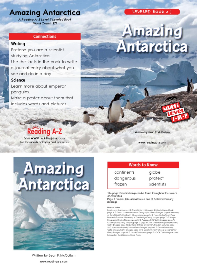 Levelled Reader Amazingantarctica | PDF | Antarctica | Ice