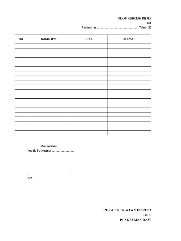 Rekap Ttu & TPM | PDF