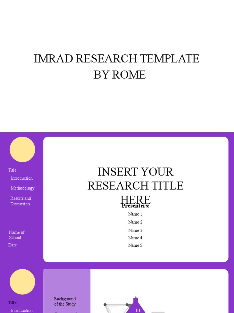 IMRAD by Rome | PDF | Science | Methodology