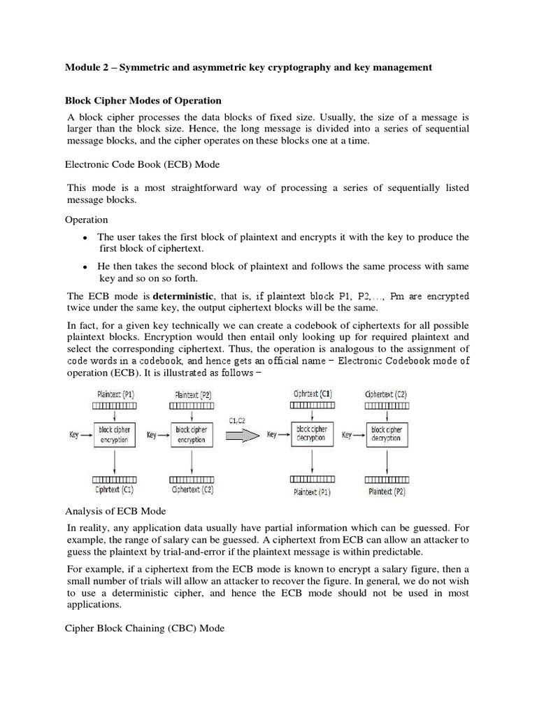 A Comprehensive Overview of Symmetric Cryptography Modes of Operation ...