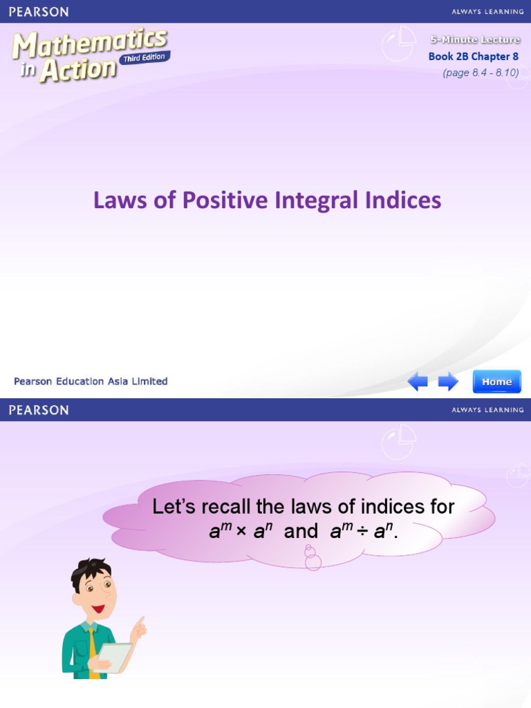 Laws of Positive Integral Indices | Download Free PDF | Mathematics ...