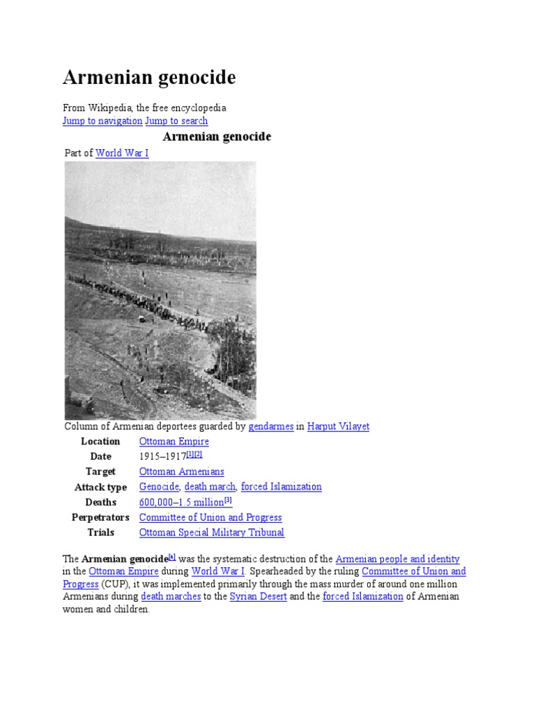 Armenian Genocide | PDF | Armenian Genocide | Ottoman Empire