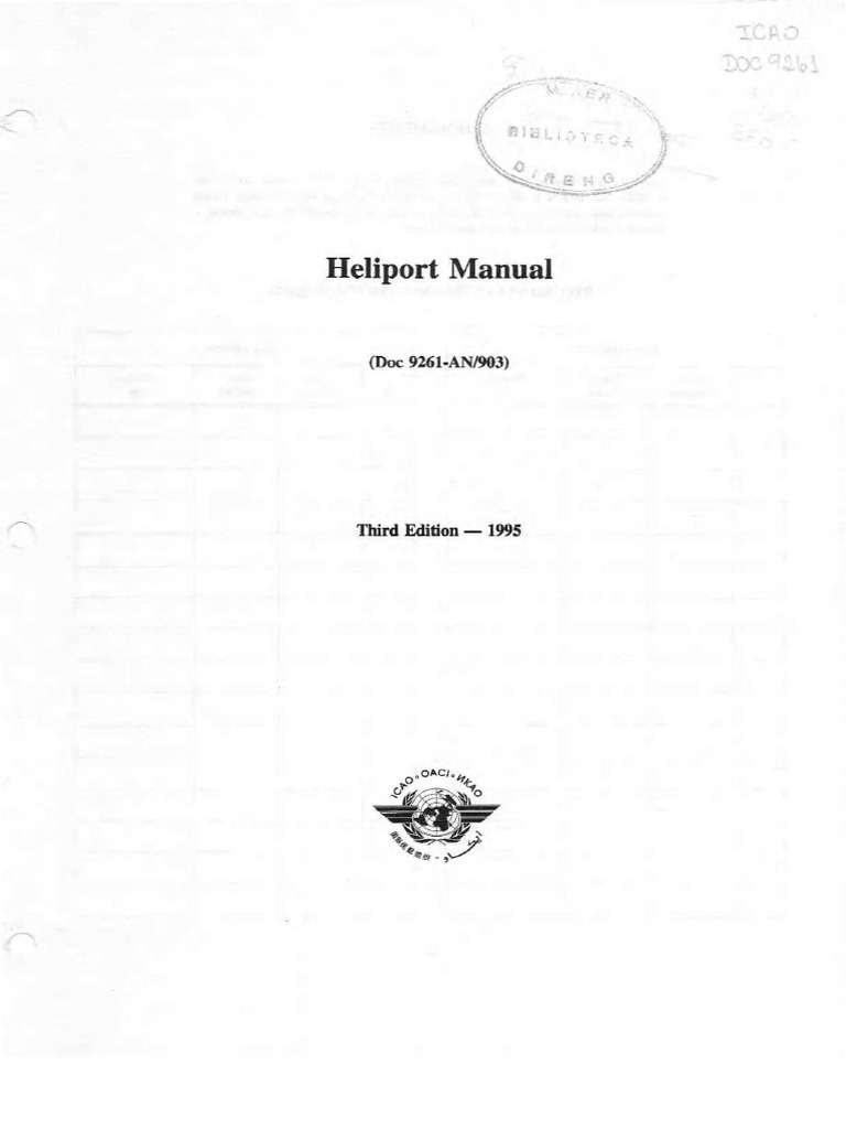 ICAO Heliport Design Manual | PDF
