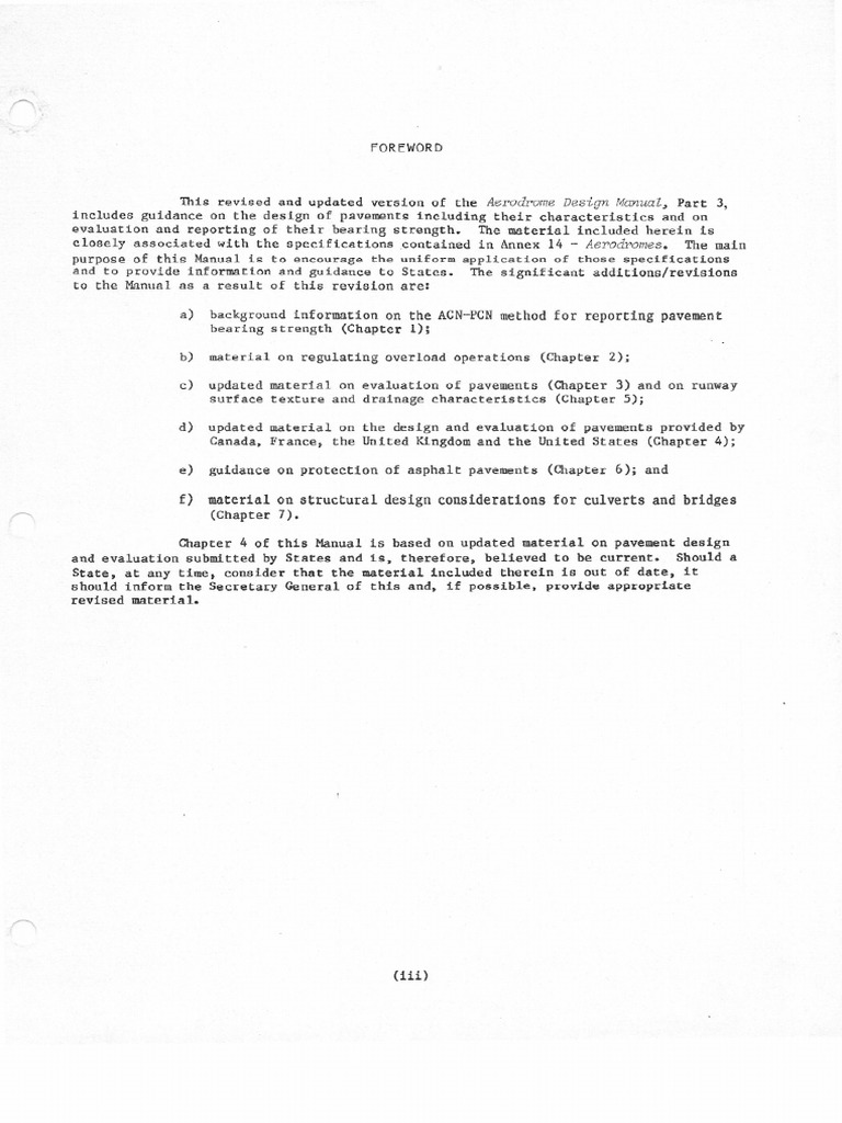 ICAO Aerodrome Design Manual Part 3 - Second Edition 1983 | PDF