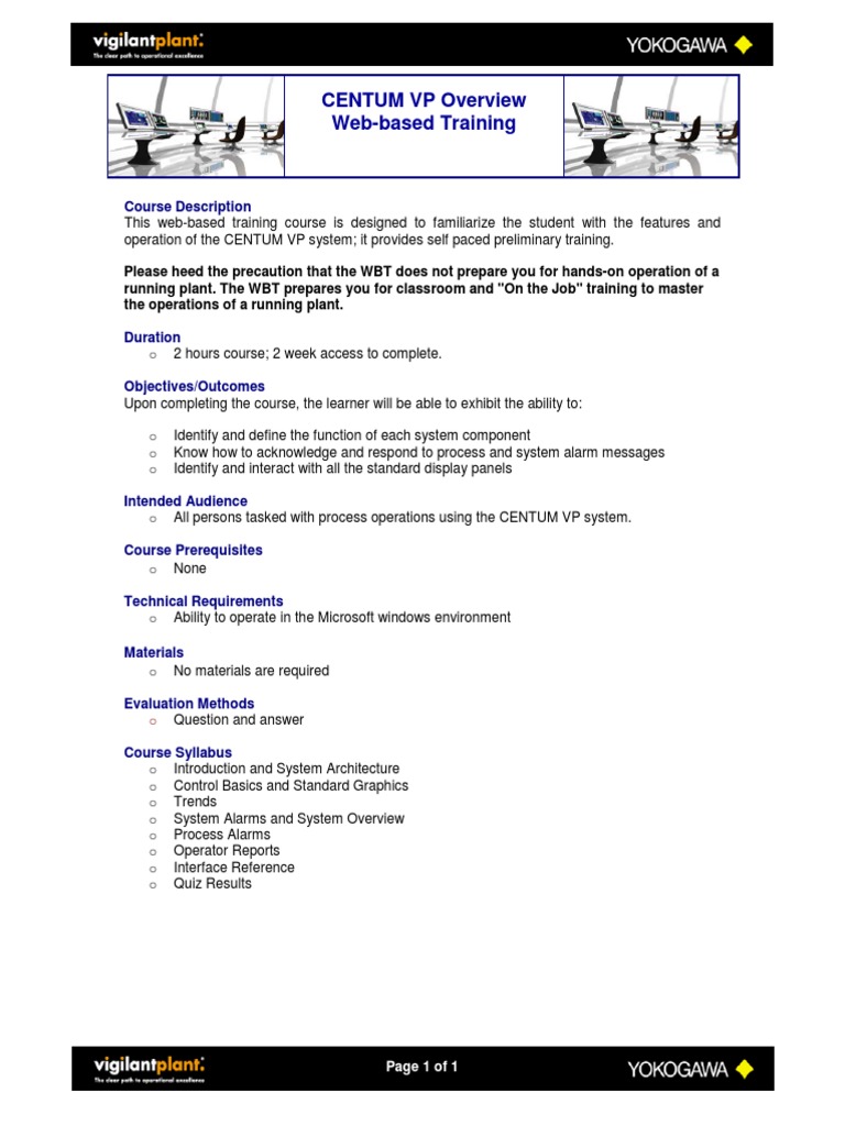 Getting Started with CENTUM VP: An Introduction to Features and ...