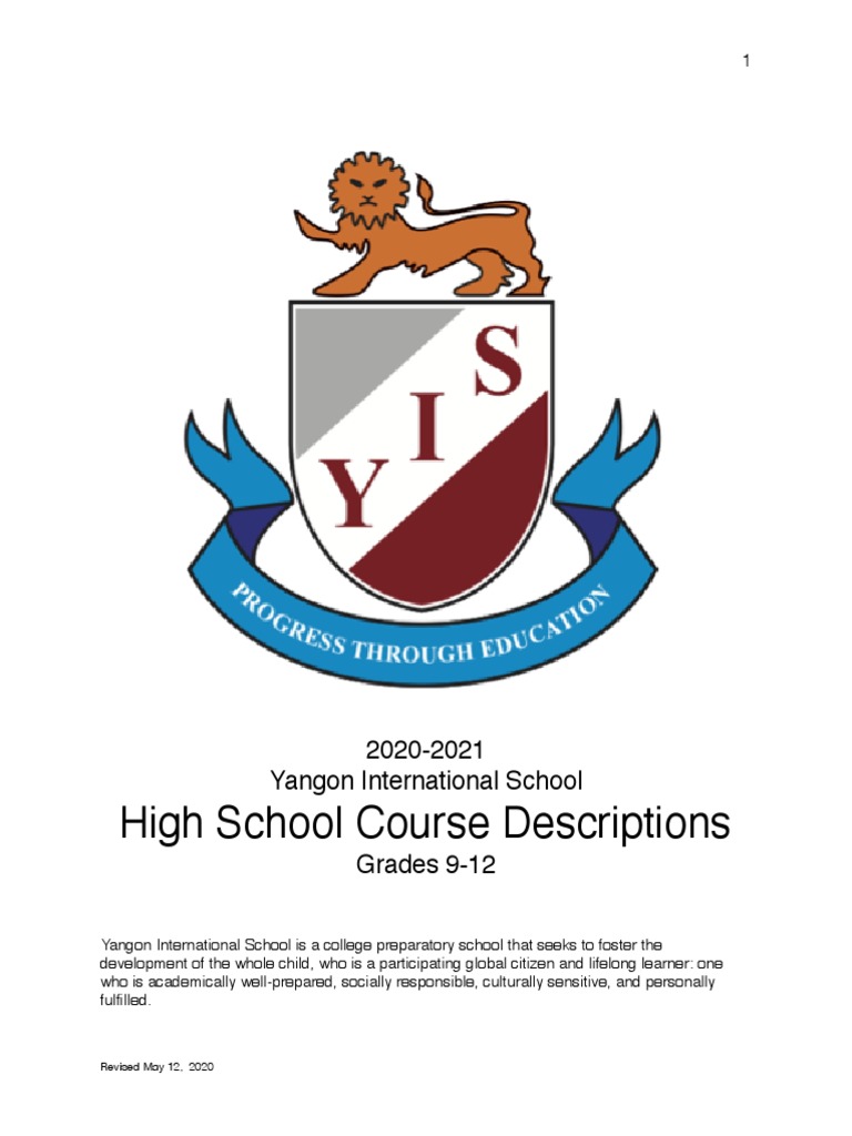 High School Course Descriptions | PDF | Advanced Placement | Calculus
