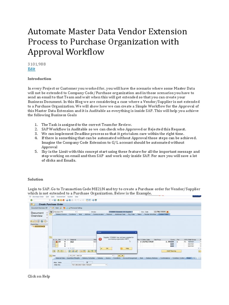 Vendor Extension Process | PDF | Workflow | Software Development