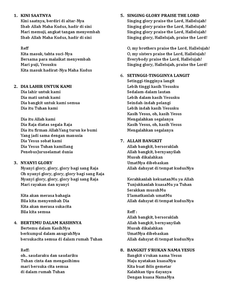 Lirik Lagu Paskah | PDF