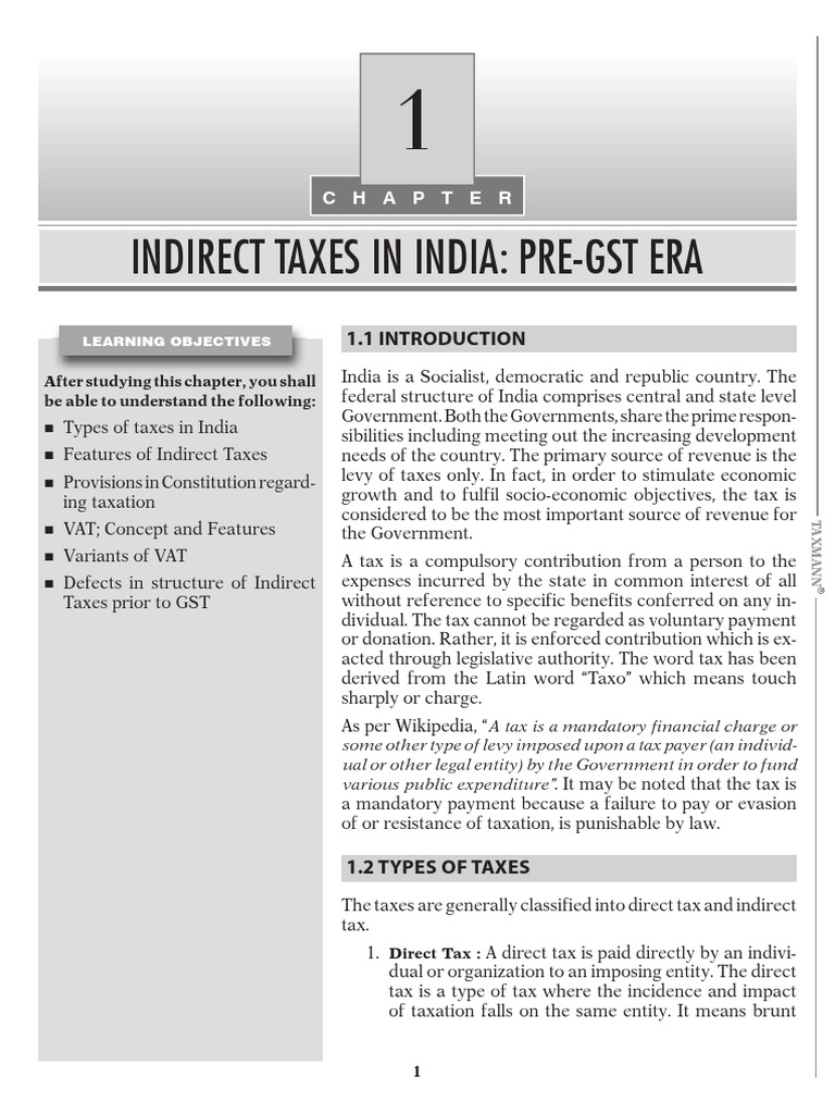 Fundamentals of GST and Customs Law - Samplechapter | PDF | Taxes ...