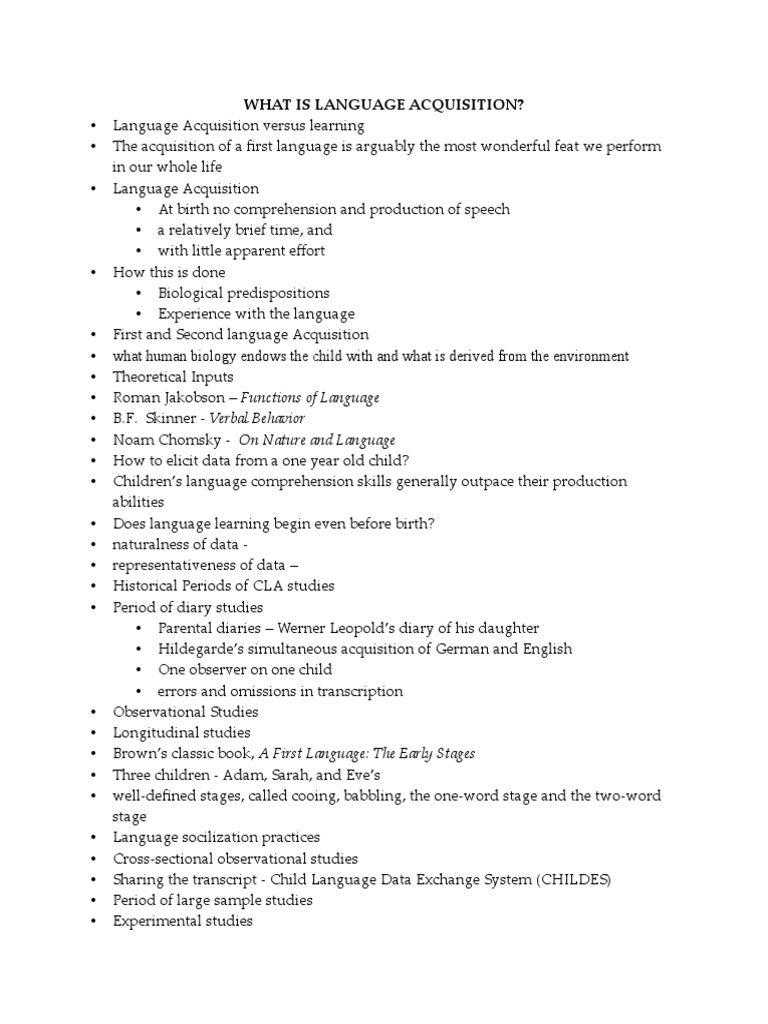 What Is Language Acquisition?: - Roman Jakobson - Functions of Language ...