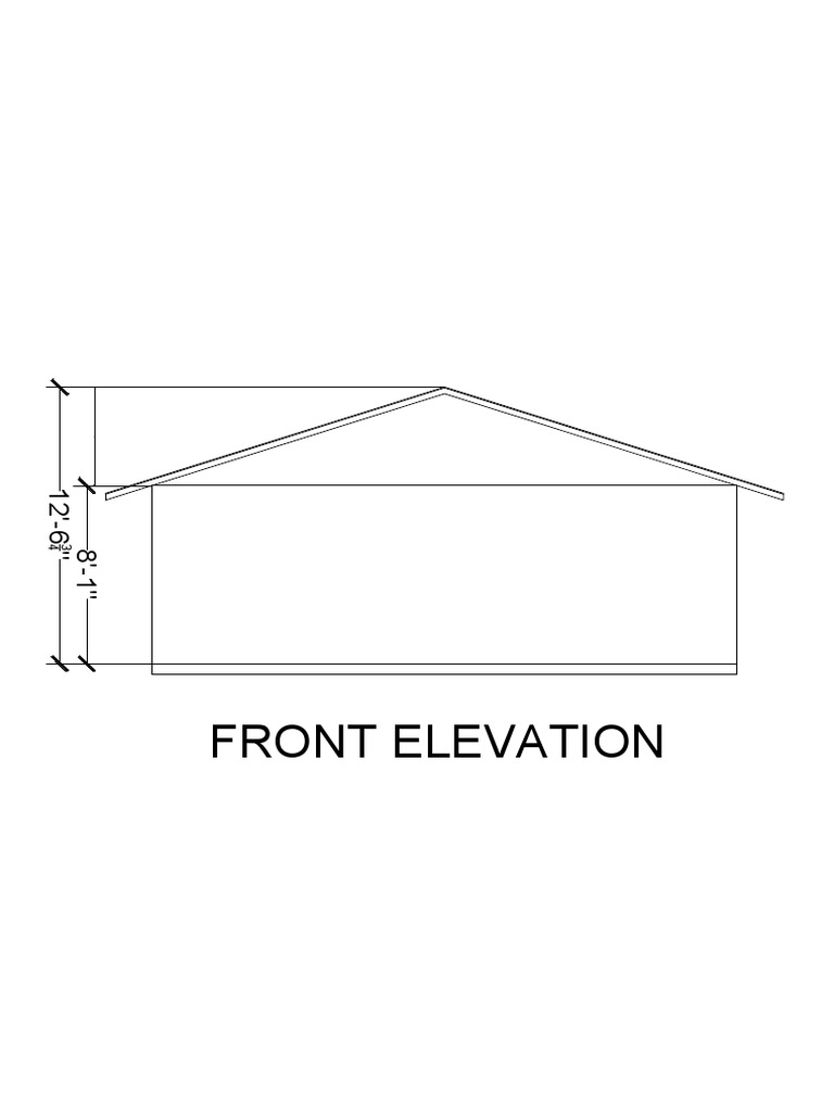 Drawings Front Elevation | PDF