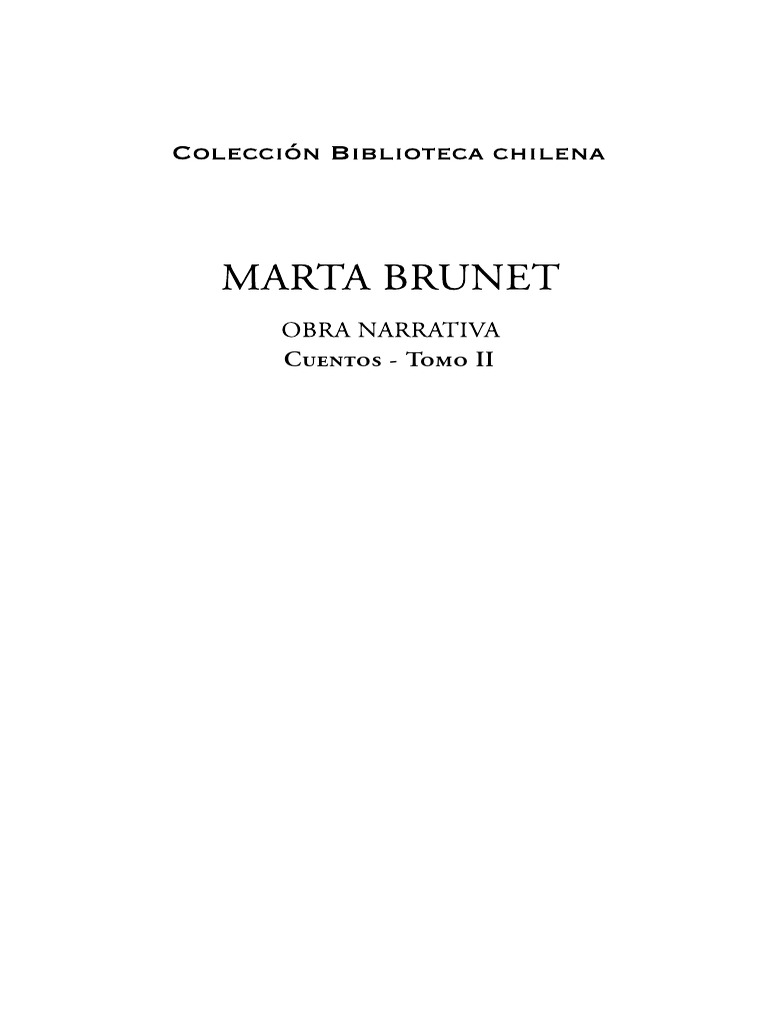 Cuentos de Marta Brunet | PDF | Chile | America latina