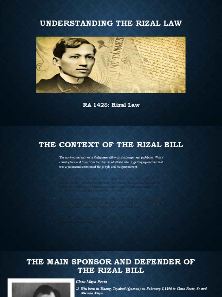 Understanding The Rizal Law | PDF | Government