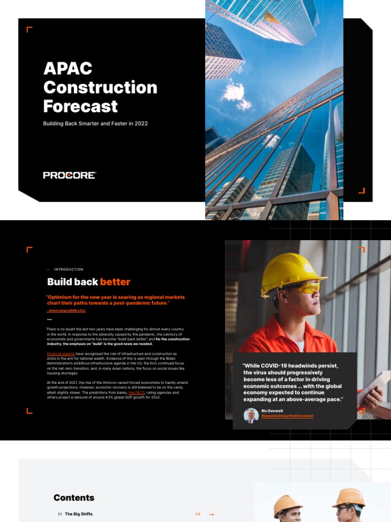 APAC Construction Forecast 2022 | PDF | Green Building | Economic Growth