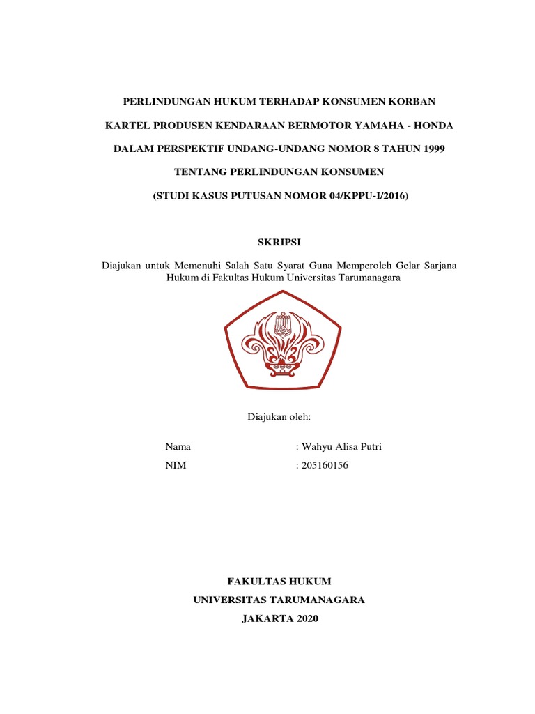 Revisi Akhir - Skripsi Wahyu Alisa Putri | PDF | Bisnis