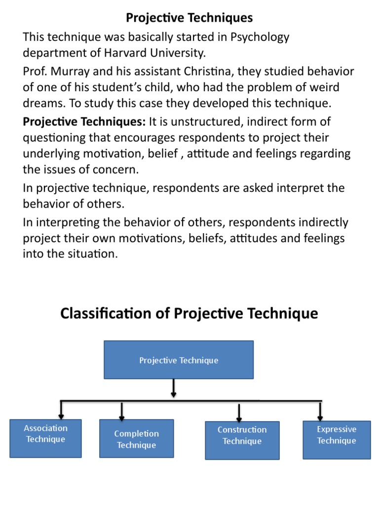 Projective Techniques Uncover Hidden Feelings | PDF | Attitude (Psychology) | Motivational