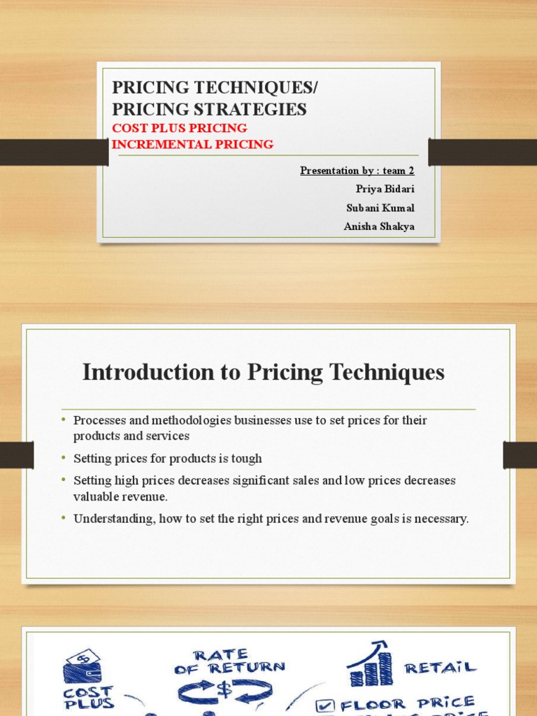 Cost Plus Pricing and Incremental Pricing - Pri1 | Descargar gratis PDF ... Cost Plus Pricing and Incremental Pricing - Pri1 | Descargar gratis PDF ...