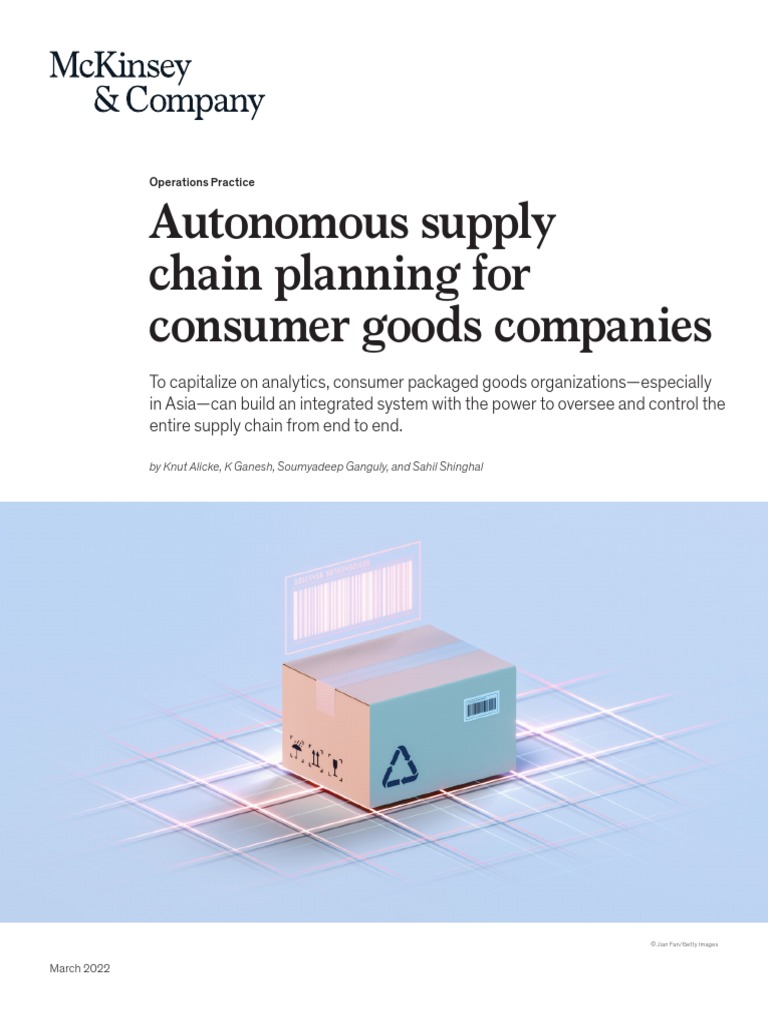 Autonomous Supply Chain Planning For Consumer Goods Companies | PDF