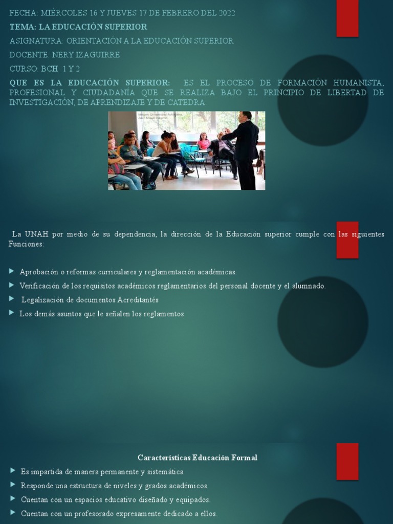 Educación superior Honduras | PDF