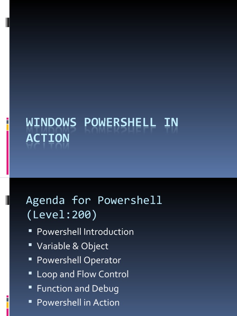 PowerShell Fundamentals and Features | PDF | Microsoft Windows | Computing