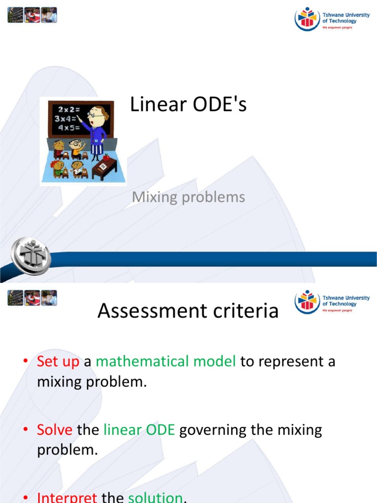 Mixing Problems | PDF | Ordinary Differential Equation | Concentration