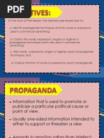 QUIZ Propaganda Techniques | PDF | Propaganda | Persuasion