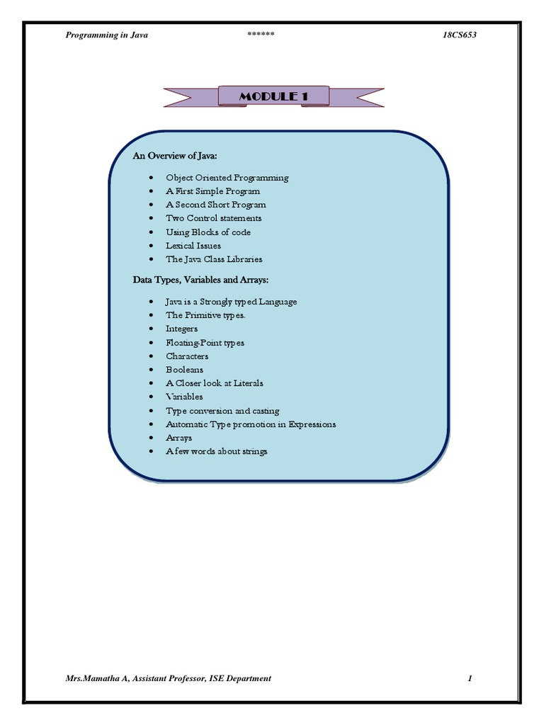 An Introduction to Java Programming Concepts including Object Oriented ...