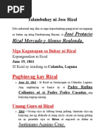 Mga Akda Ni Rizal | PDF