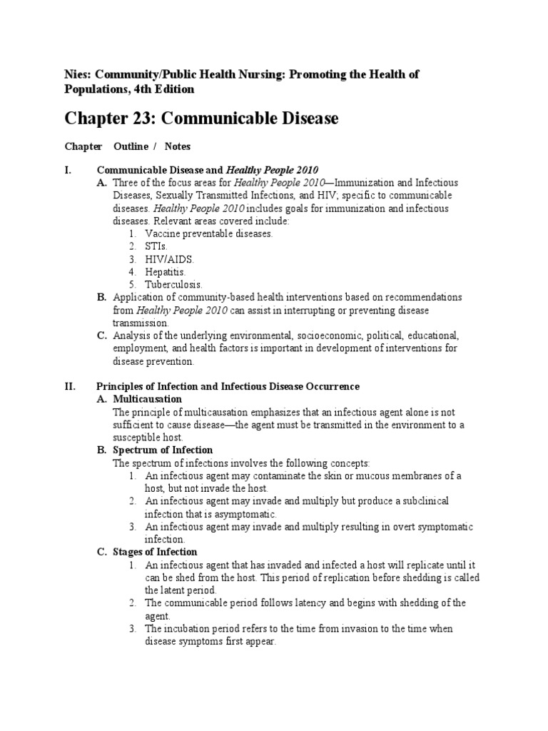 Communicable Disease Control Guide | PDF | Infection | Vaccines