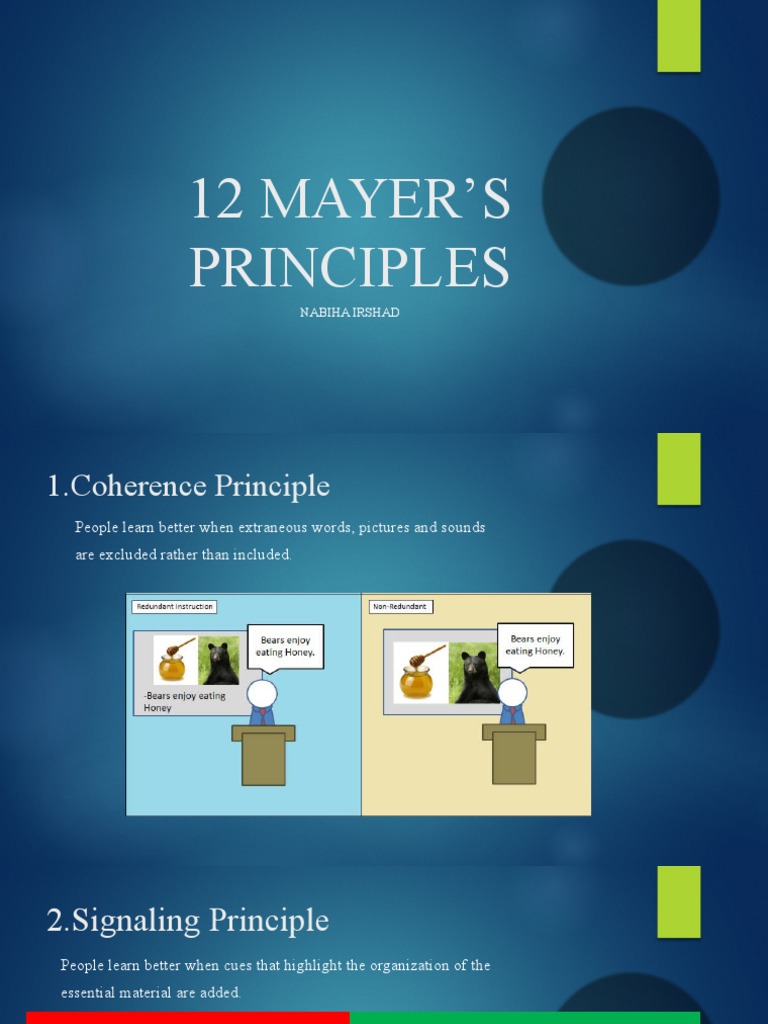 12 Mayer'S Principles: Nabiha Irshad | PDF