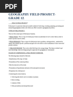 Geography Field Project | PDF | Hydroelectricity | Nature