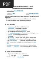 Housekeeping Assessment Test | PDF | Hotel And Accommodation