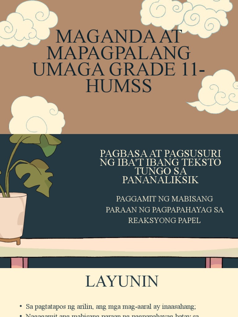 Pagbasa at Pagsusuri Week 6 7 | PDF