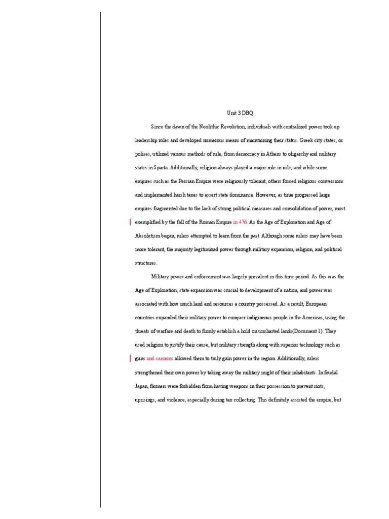 AP World Unit 3 DBQ | PDF | Shia Islam | Ottoman Empire