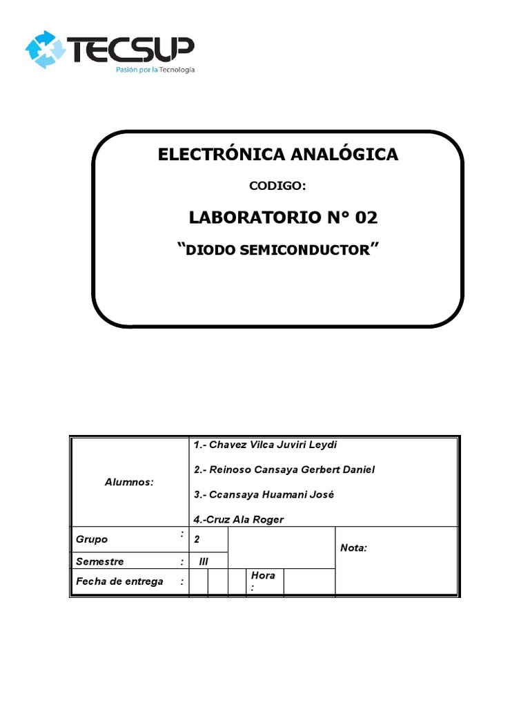 GLAB-S02-DQUISPE-2022-01-1 (2) - Grupo2 | PDF | Electrónica | Resistencia Eléctrica y Conductancia