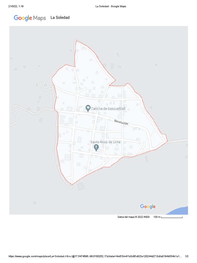 La Soledad - Google Maps | PDF
