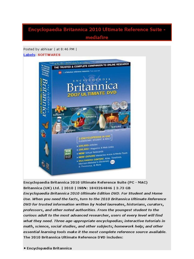 Encyclopedia | PDF | Encyclopædia Britannica | Encyclopedias