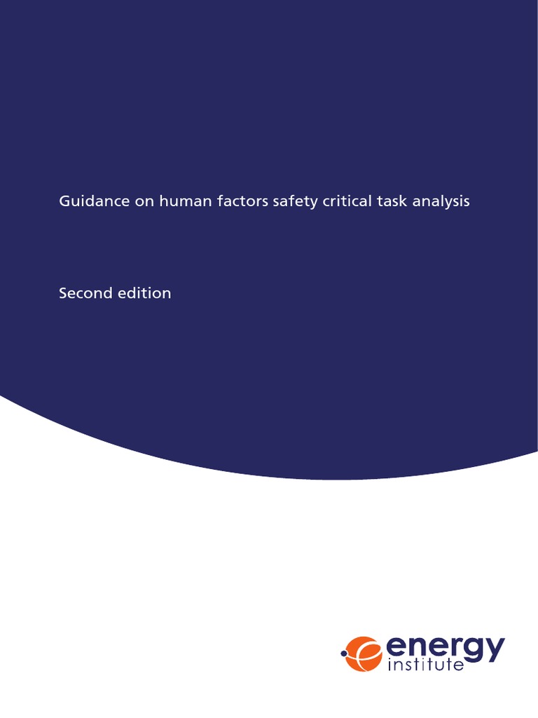 Guidance On Human Factors Safety Critical Task Analysis | PDF | Risk ...