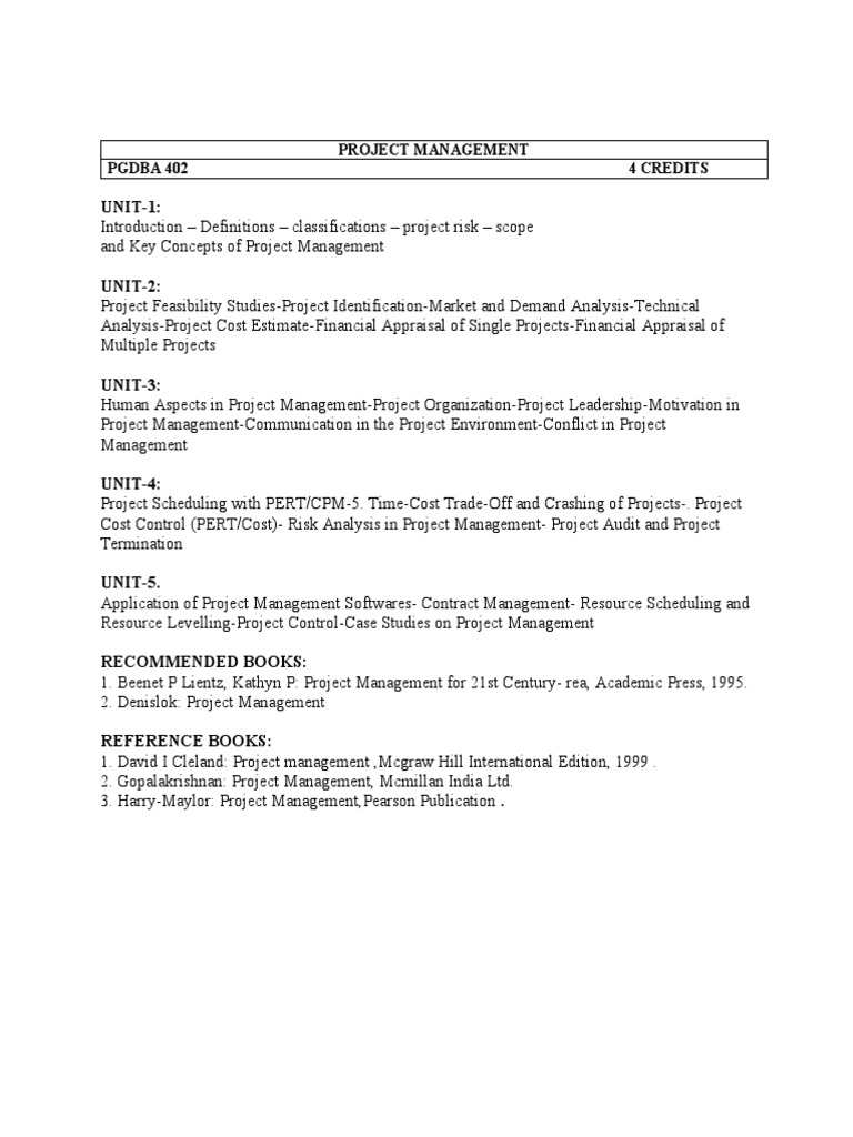 Project Management Fundamentals and Practices | PDF