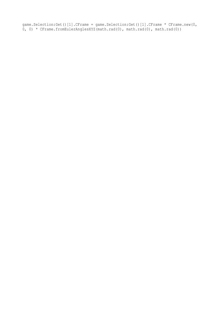 CFrame Script | PDF