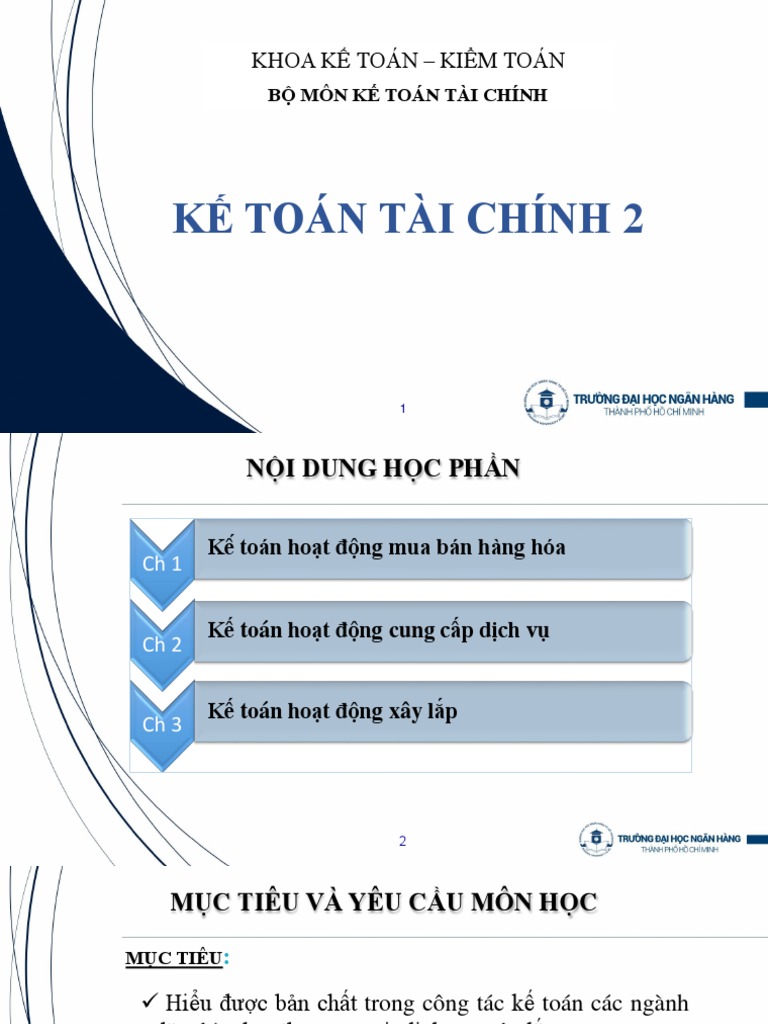 ACC303 Slide Bài Giảng Môn KTTC 2 | PDF