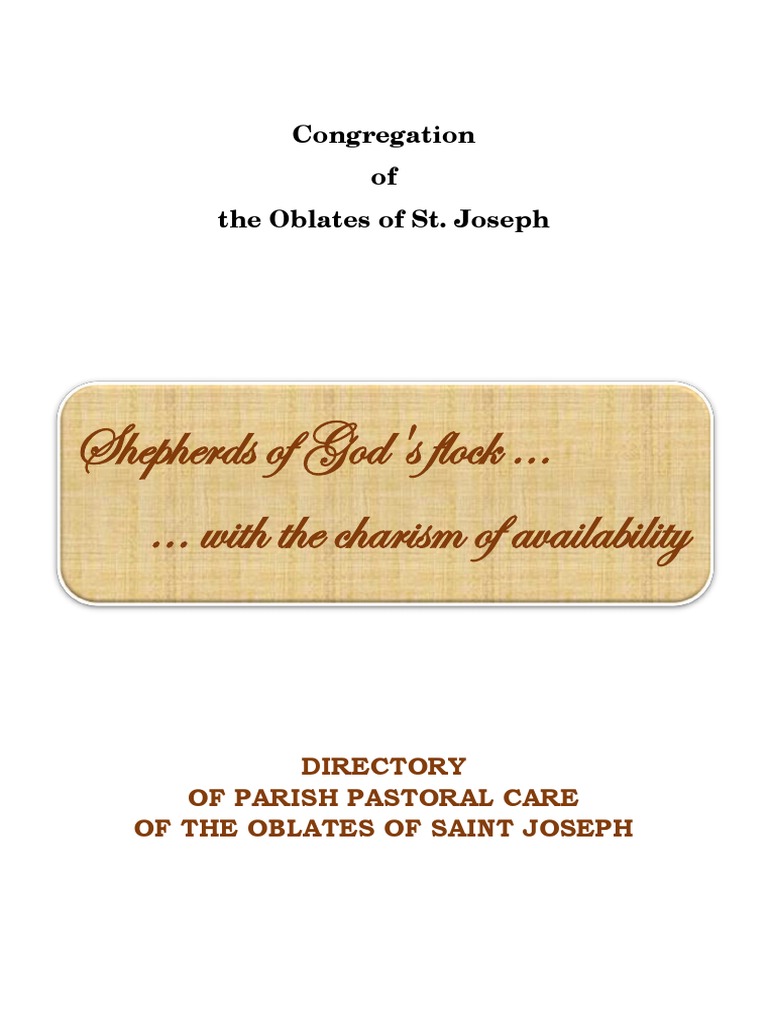 ENG - Final Document Parish Osj | PDF | Catholic Church | Bishop