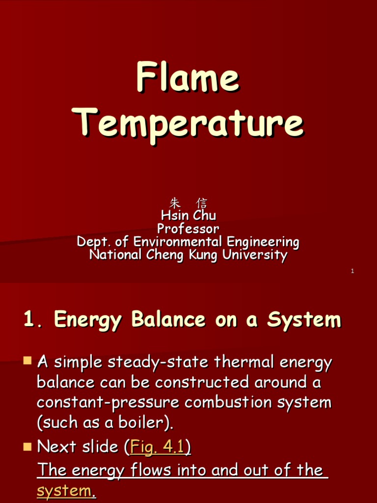 04 Flame Temperature | PDF | Combustion | Gases