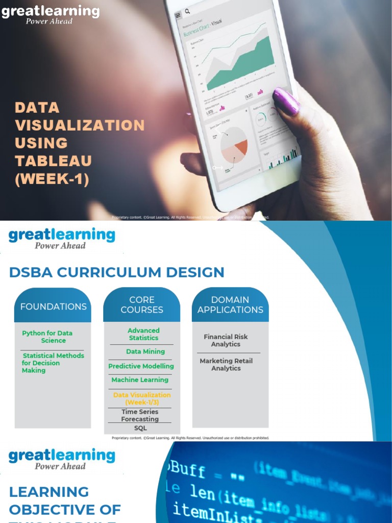 Data Visualization Using Tableau (WEEK-1) | PDF | Analytics | Data Science