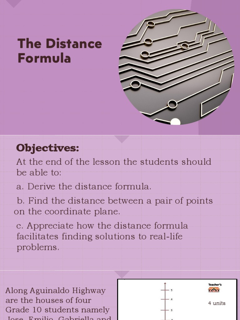 The Distance Formula | PDF | Distance | Rectangle