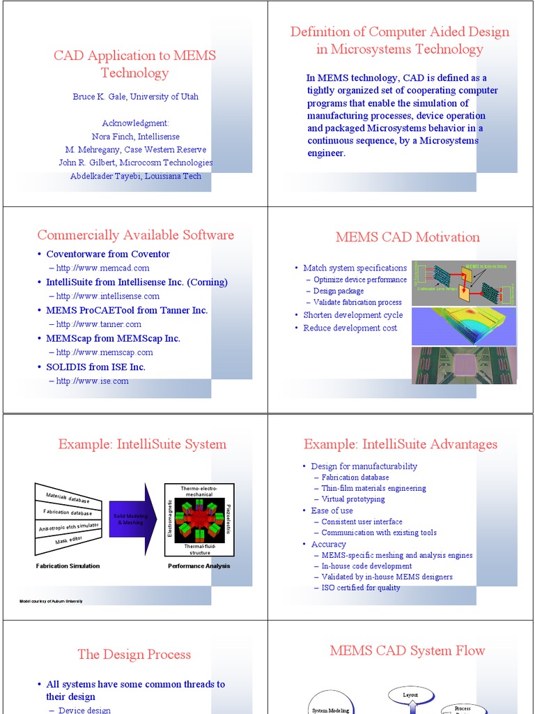 Lecture 18 Mems Cad | PDF | Hardware Description Language ...