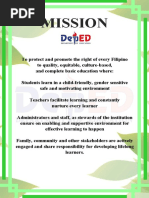 DepEd Vision, Mission and Core Values | PDF | Learning | Pedagogy