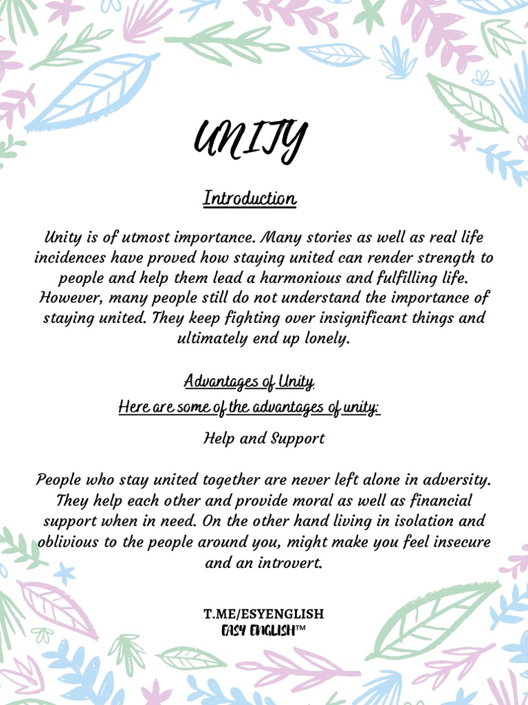 Unity: Advantages of Unity Here Are Some of The Advantages of Unity ...